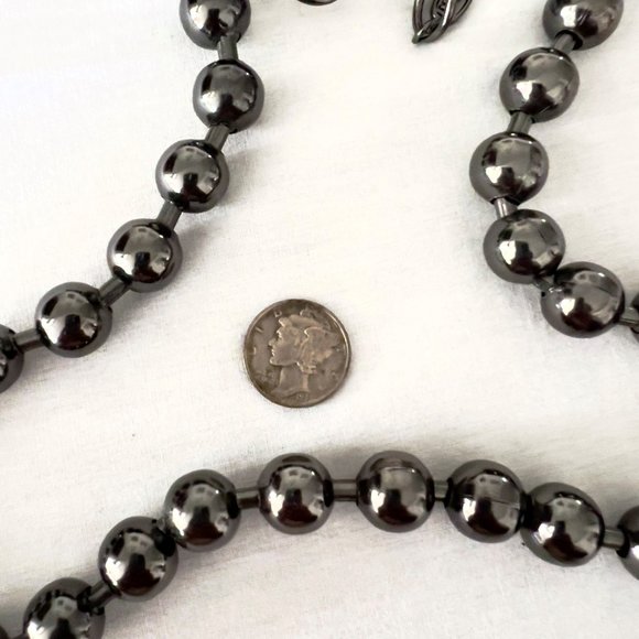 Dominique Cohen | Jewelry | Dominique Cohen Long Black Ball Bead ...